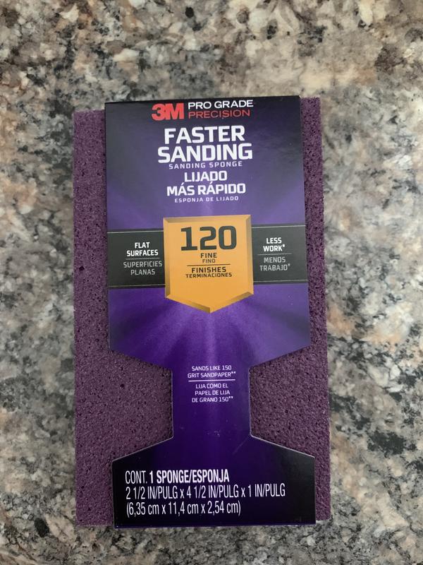 Éponge abrasive 3M Pro Grade, en oxyde d'aluminium, gros grain 36 pour ...