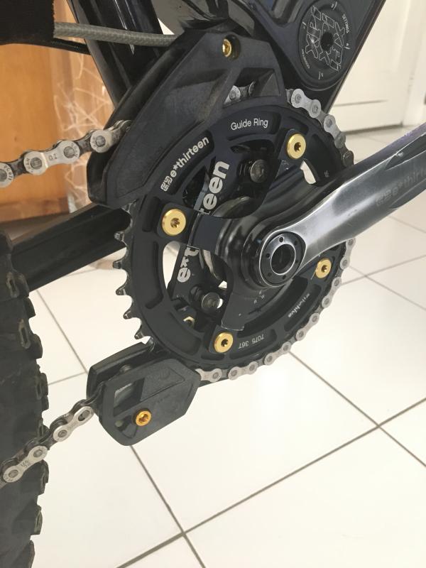 E-Thirteen Sabot Direct-Mount Bashguard LG1 et TRS Gen2 (32-34 dents ...