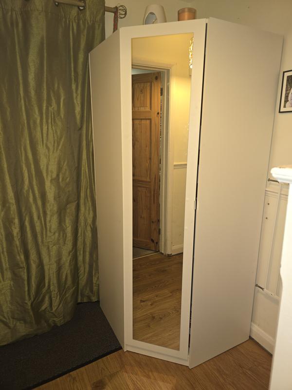 Angel Corner Wardrobe White Dunelm