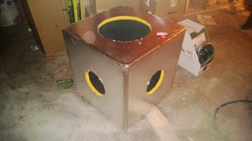 24 in. x 24 in. x 24 in. Duct Board Plenum Kit - R6.0 4DPK24X24X24 at ...