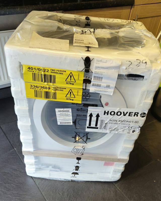 Hoover H Wash 300 9kg 1400rpm Washing Machine White | JD Williams