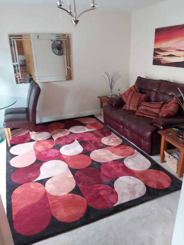 Recycled hand tufted pattern rug Édité | La Redoute