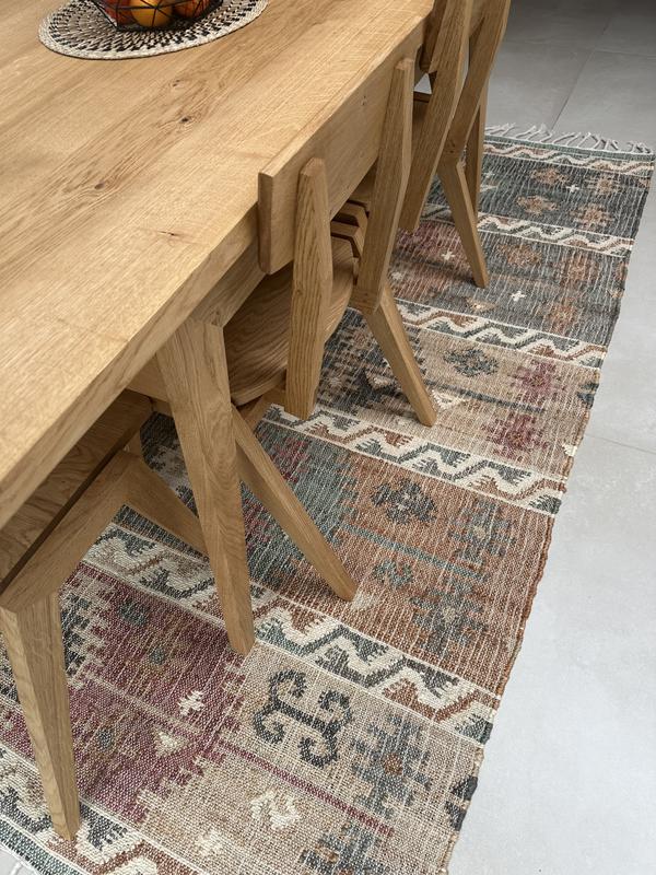 Aztec hand woven jute rug, multi-coloured, Édité | La Redoute