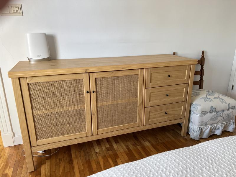 Aparador de pino macizo y rejilla gabin natural La Redoute Interieurs ...