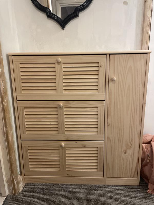 Mayor shoe cabinet, 1 door & 3 flaps So'home | La Redoute