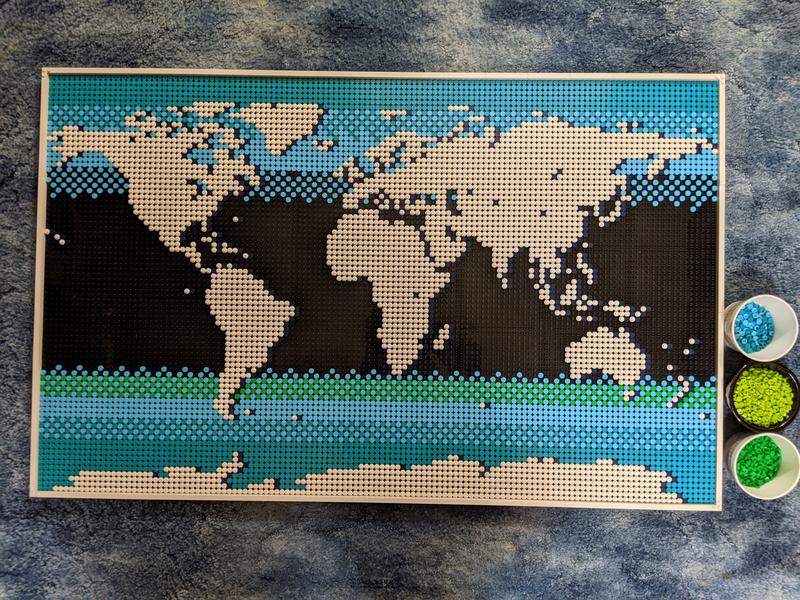 Review: 31203-1 LEGO Art World Map Rebrickable Build With LEGO ...