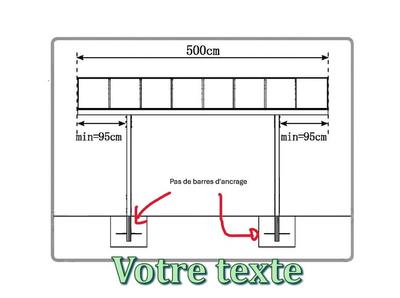 Carport Aluminium Autoportant BOLTON - 500 x 300 – 1 Voiture - Toiture ...