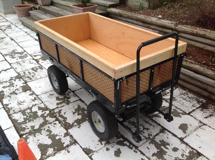 Strongway Heavy-Duty Jumbo Crate Wagon — 60in.L x 31 1/2in. 2,200-Lb ...