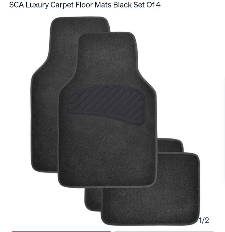 SCA Luxury Carpet Floor Mats Black Set of 4 Supercheap Auto