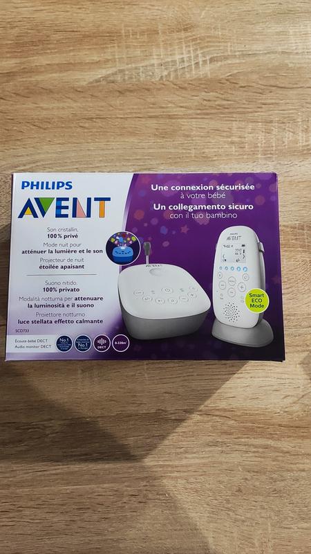 Babyphone audio et veilleuse dect scd733/26 blanc/gris Philips Avent ...