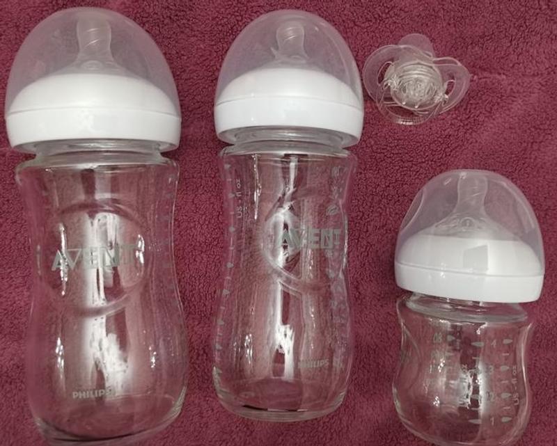 Lot de 2 biberons nat response + 2 sucettes ultra air scd837/11 Philips ...