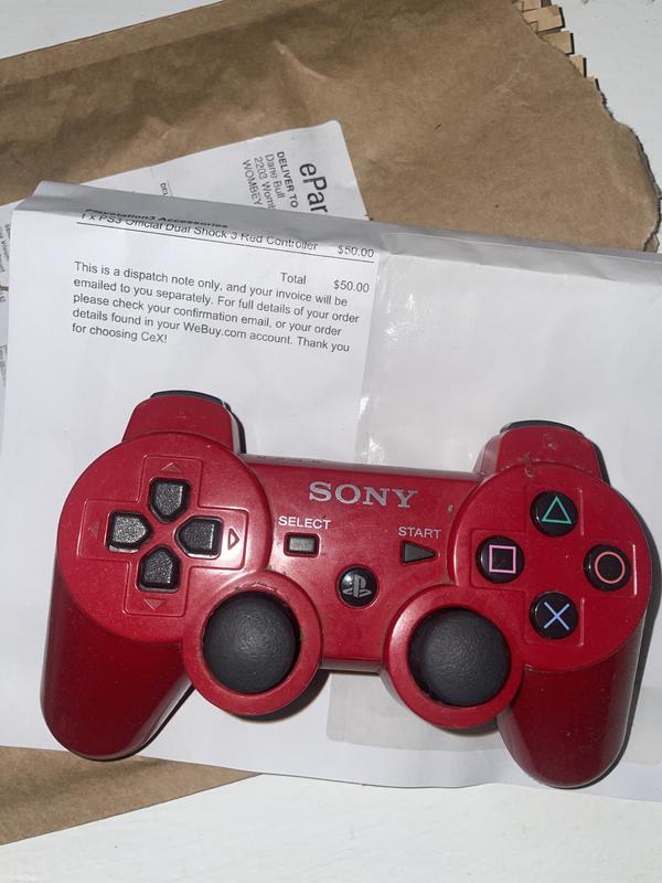 PS3 Official Dual Shock 3 Red Controller - CeX (AU): - Buy, Sell, Donate