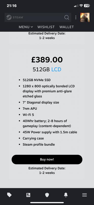 Valve Steam Deck 512GB - Black, A - CeX (UK): - Buy, Sell, Donate