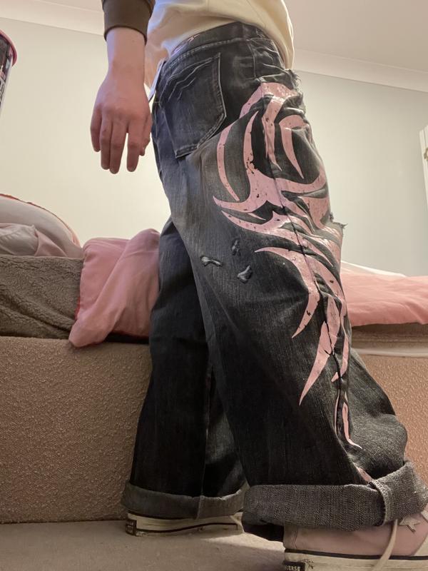 Jaded London Pink Blade Colossus Jeans | Urban Outfitters UK Jaded London Pink Blade Colossus Jeans | Urban Outfitters UK