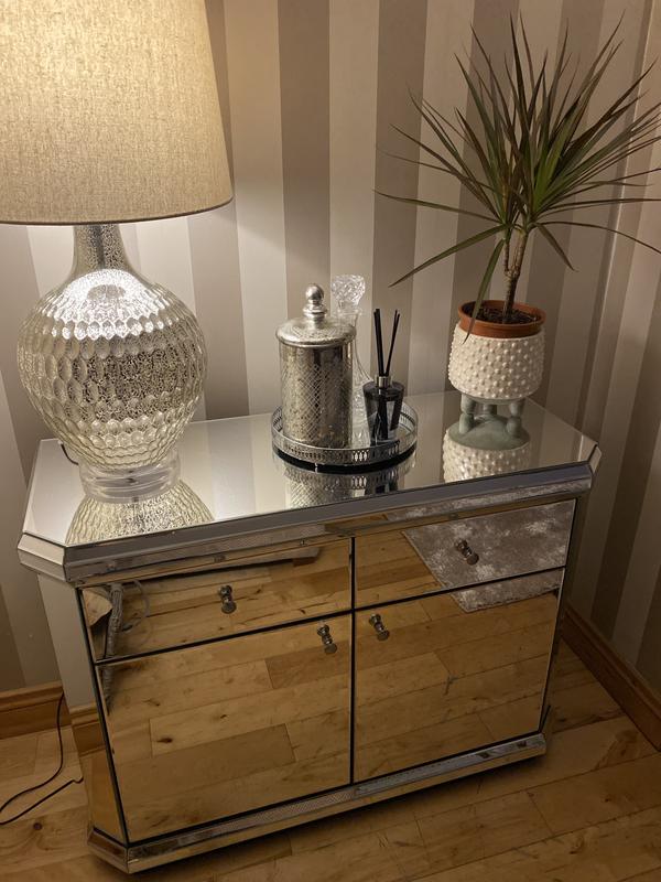 Very Home Plinth Mirrored Ready Assembled Compact Sideboard FSC Certified littlewoods